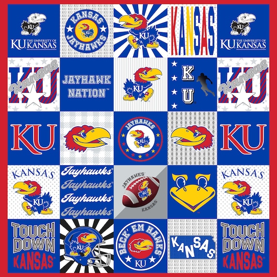 University Of Kansas Quilt Pattern August Stars Quilt Kit