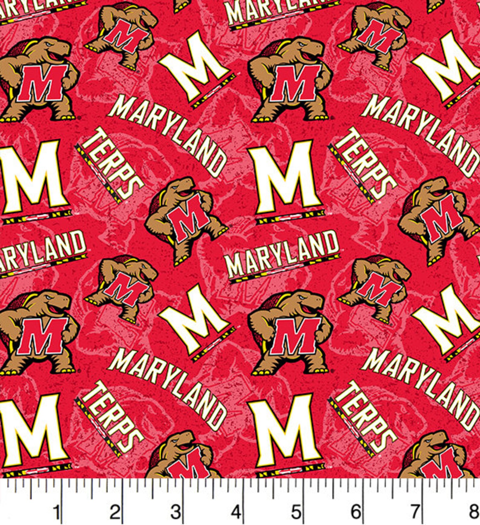 Official Licensed University of Maryland Cotton Quilting Fabrics ...