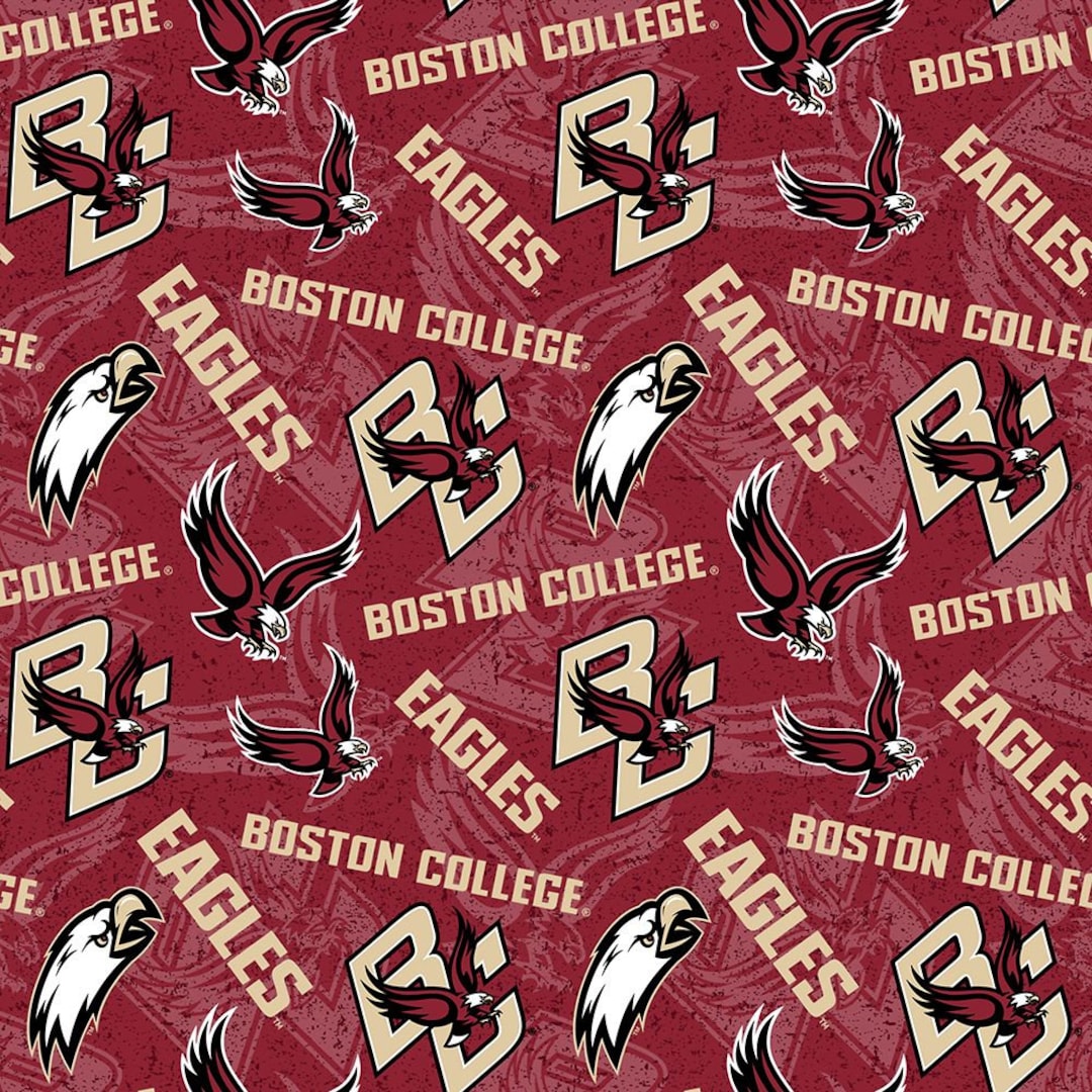 Official Licensed Boston College Cotton Quilting Fabrics-boston Eagles ...