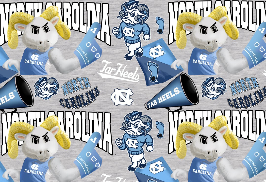 Official Licensed University of North Carolina Cotton Quilting Fabrics ...