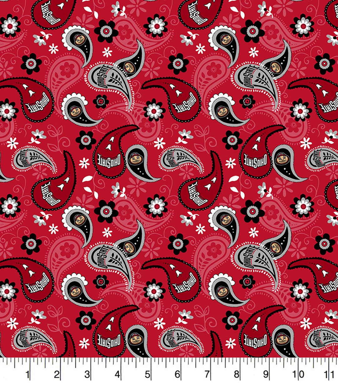 Official Licensed Ohio State University Cotton Quilting Fabrics-ohio ...