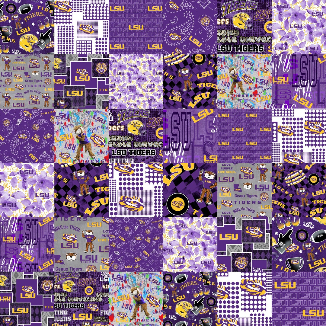 Official Licensed Louisiana State University Cheater Quilt Cotton ...