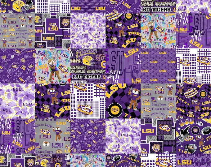 LSU Tigers Quilt - Etsy