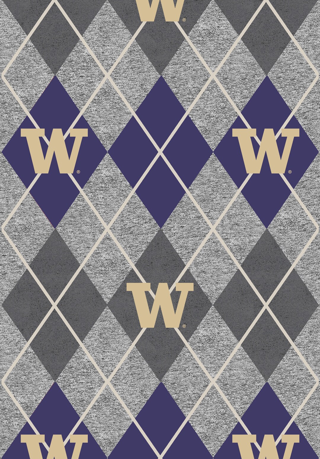Official Licensed University of Washington Fleece Fabric- Washington ...
