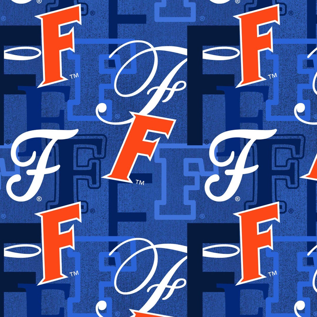 Official Licensed University of Florida Cotton Quilting Fabrics-florida ...