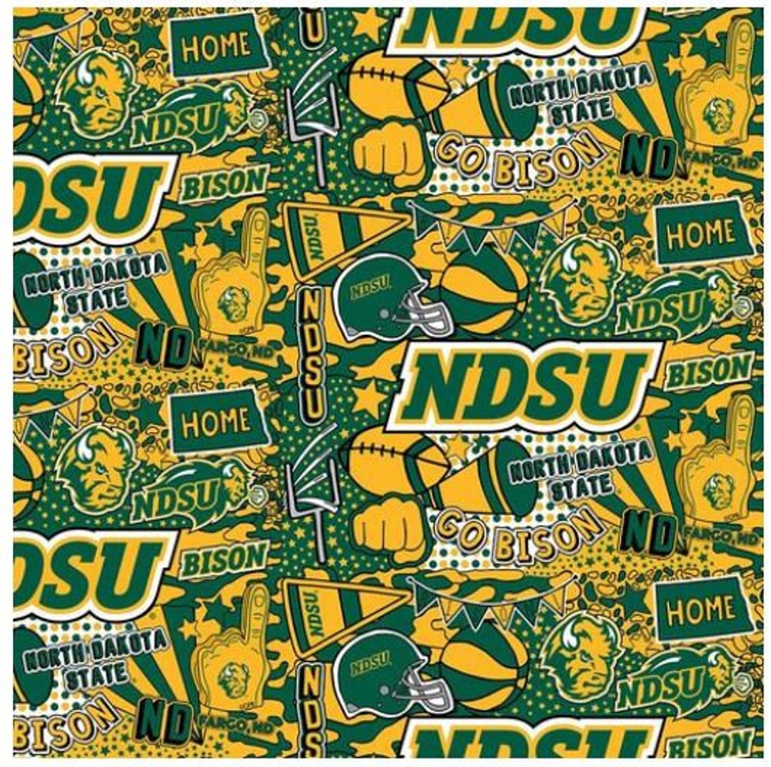 Official Licensed North Dakota State University Cotton Quilting Fabrics ...