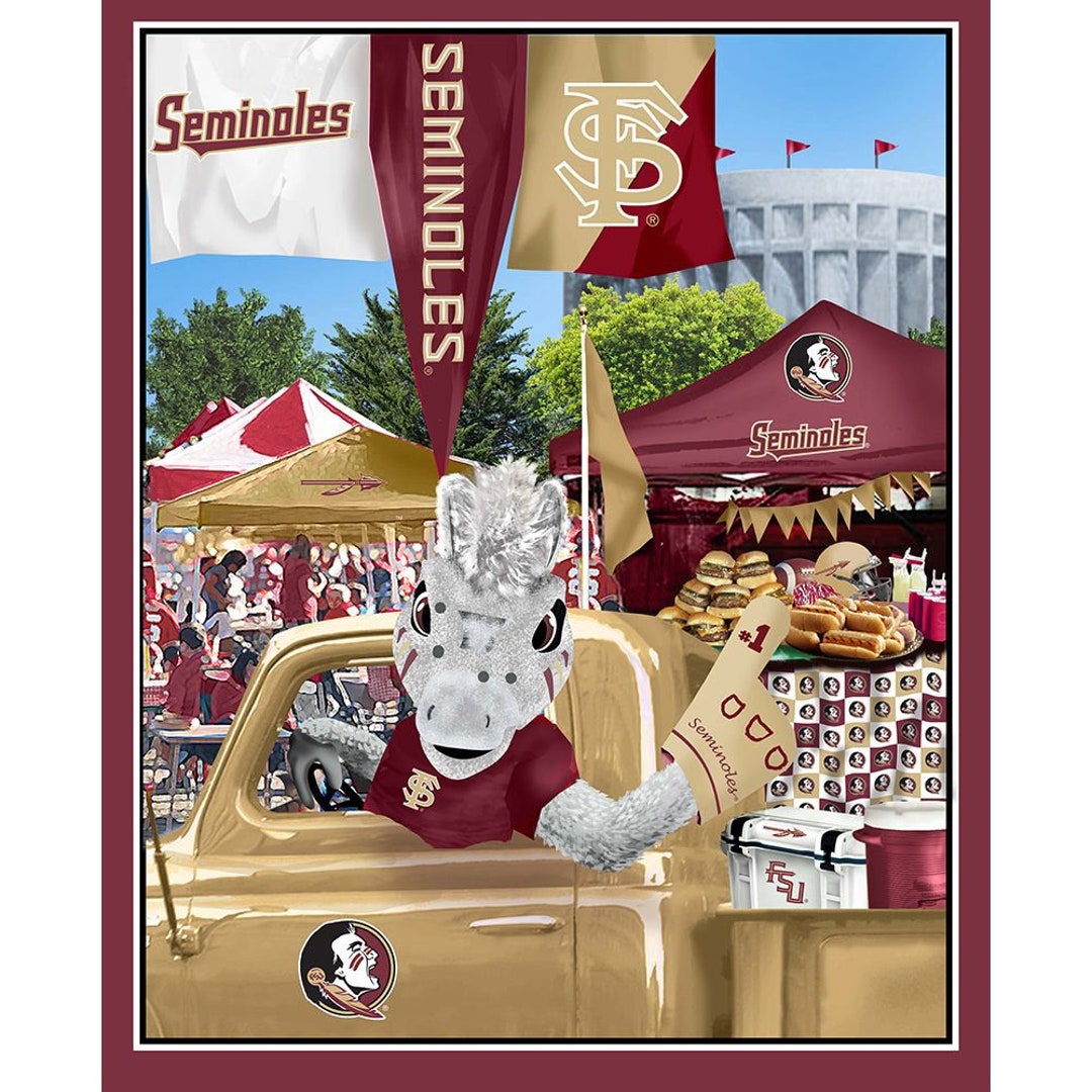 Official Licensed Florida State University Cotton Quilting Panel and ...