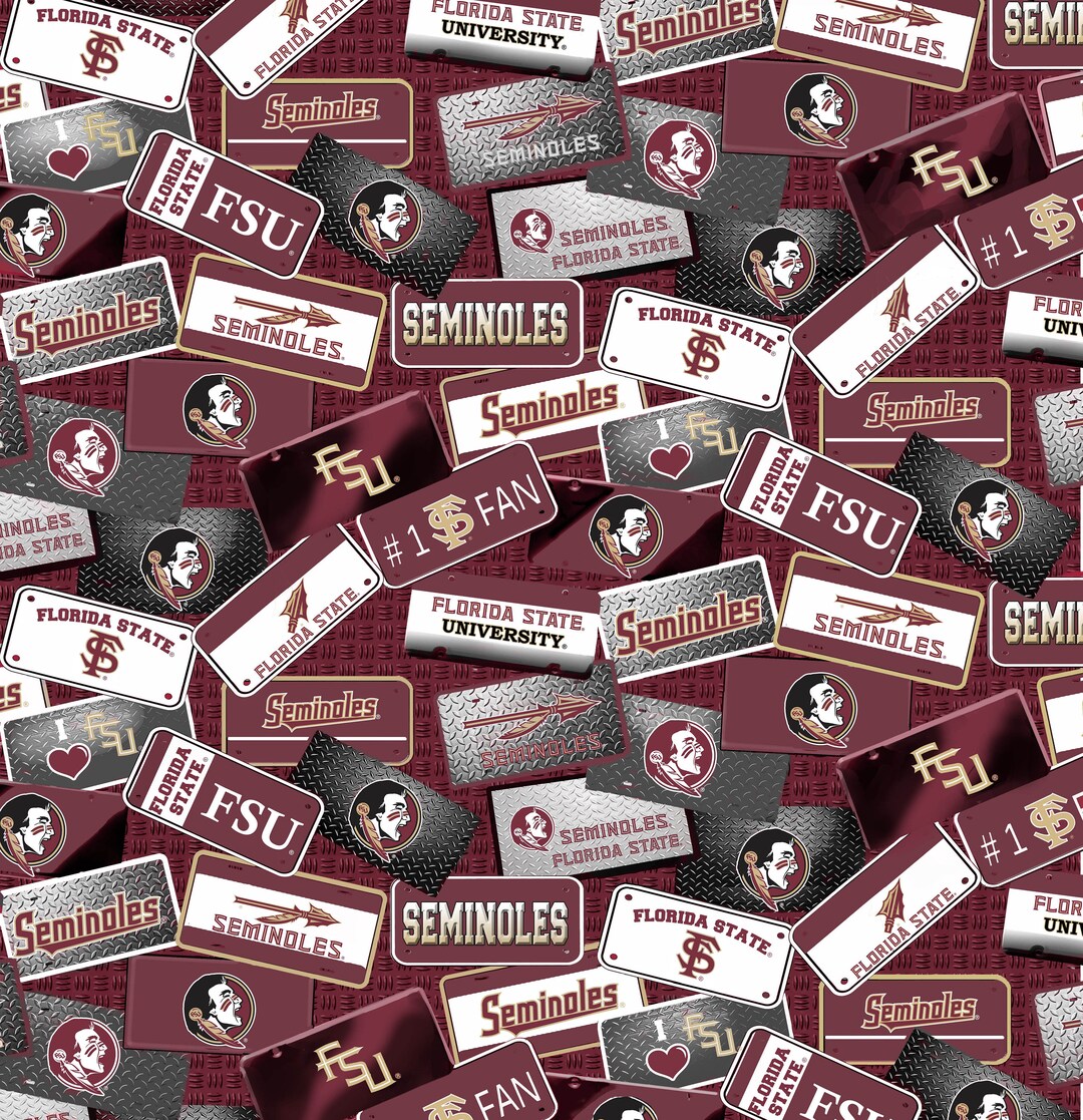 Official Licensed Florida State University Cotton Quilting Fabrics-fsu ...