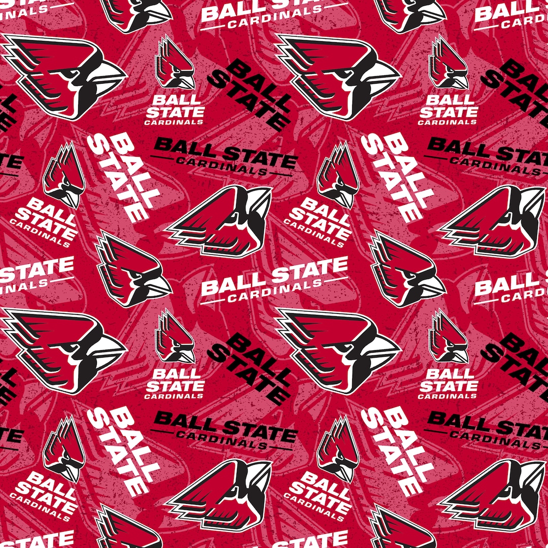 Official Licensed Ball State University Cotton Quilting Fabrics-ball ...