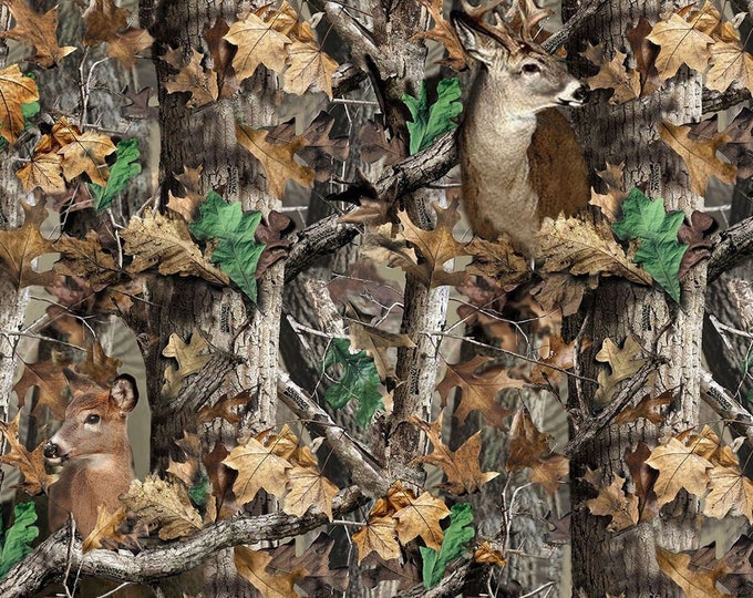 Official Licensed Realtree Fleece Fabric-realtree Deer in Woods Fleece ...