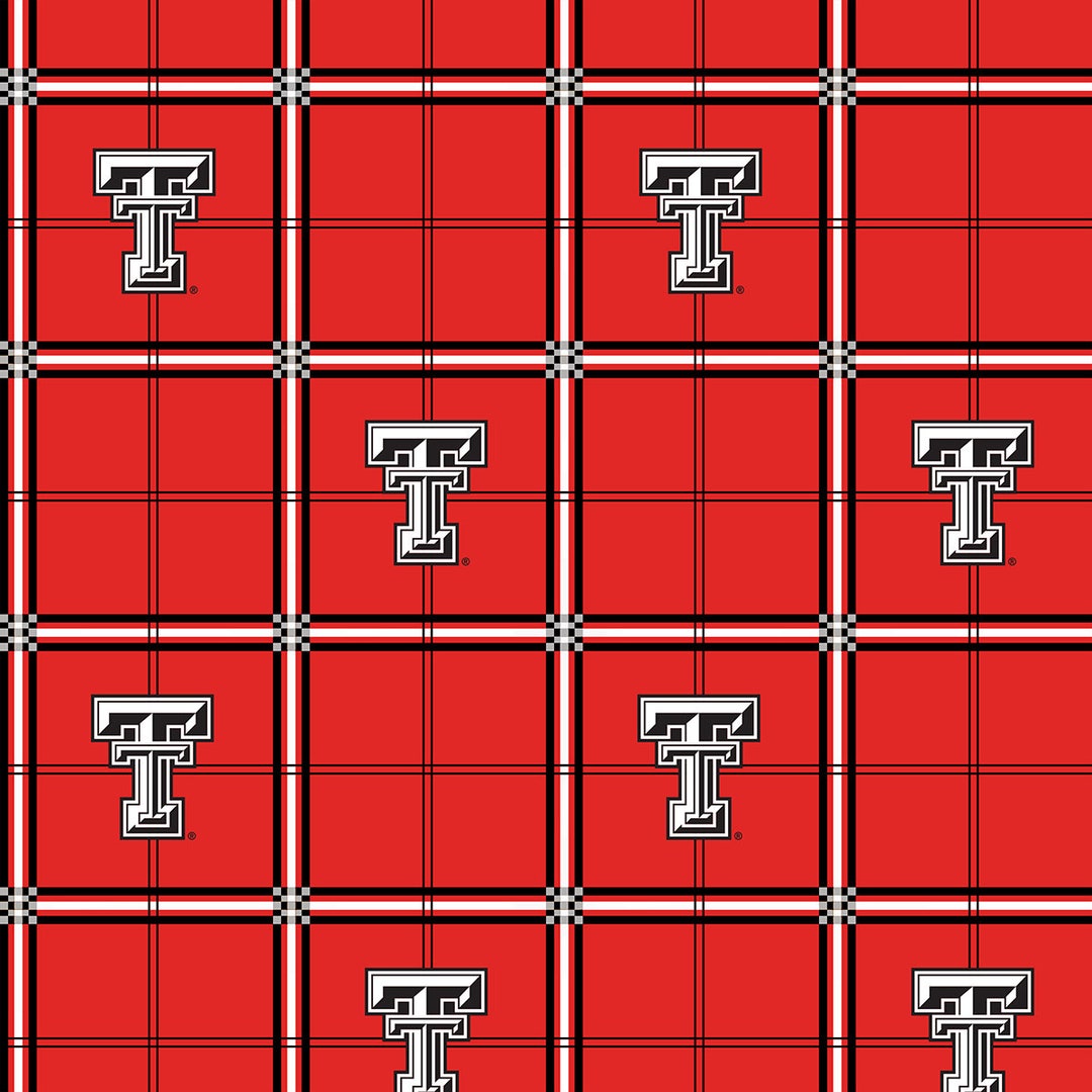 Official Licensed Texas Tech University Cotton Flannel Fabric-texas ...