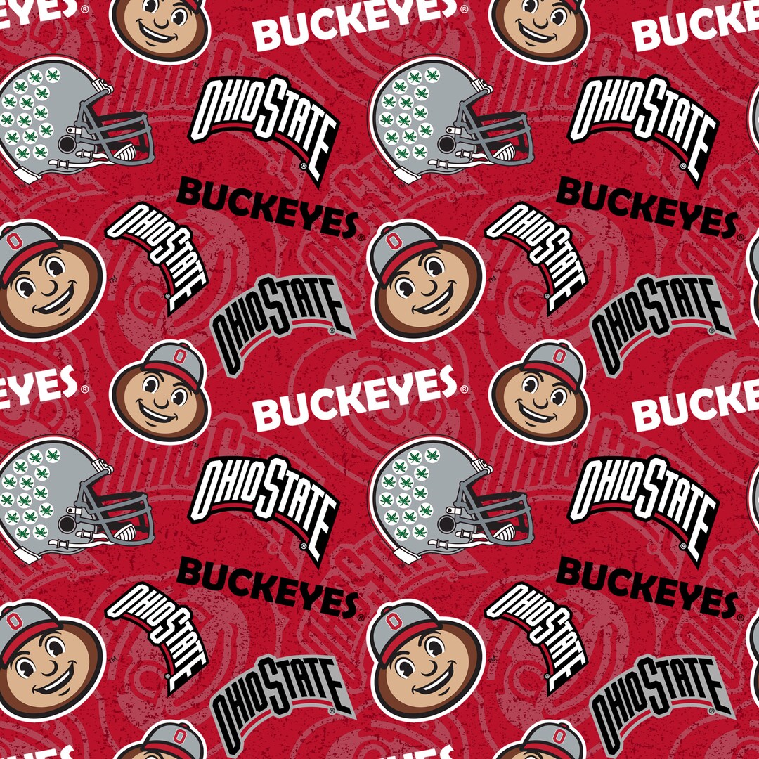 Official Licensed Ohio State University Cotton Quilting Fabrics-ohio ...