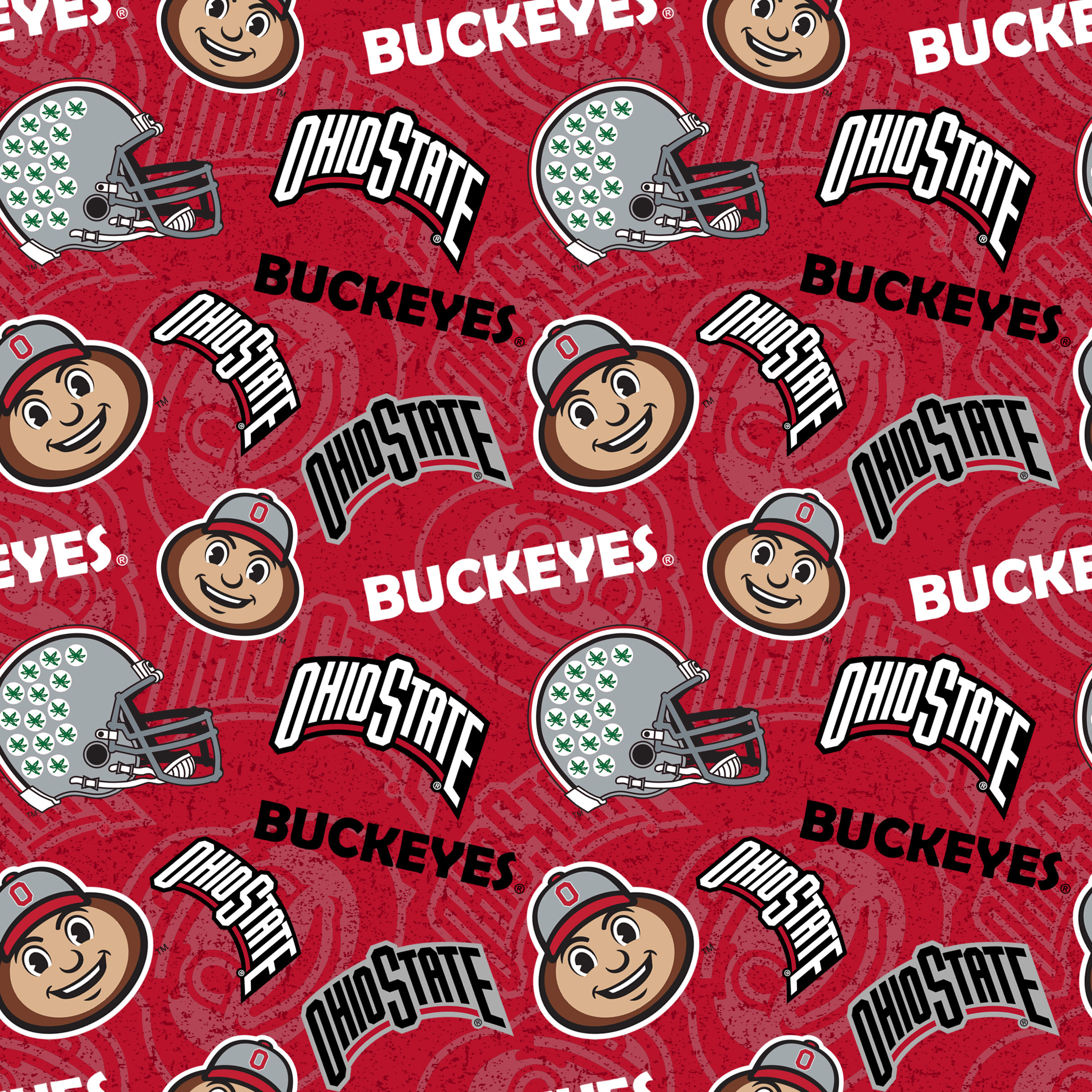 Official Licensed Ohio State University Cotton Quilting Fabrics-ohio ...