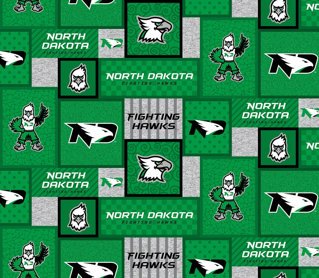 Official Licensed University of North Dakota Fleece Fabric-north Dakota ...