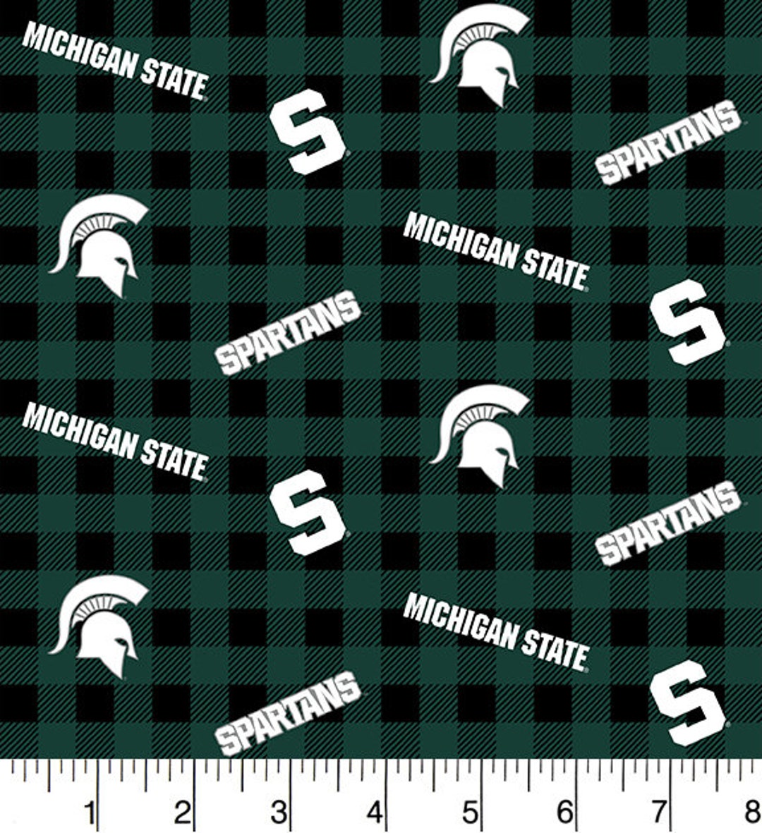 Official Licensed Michigan State University Cotton Quilting Fabrics ...