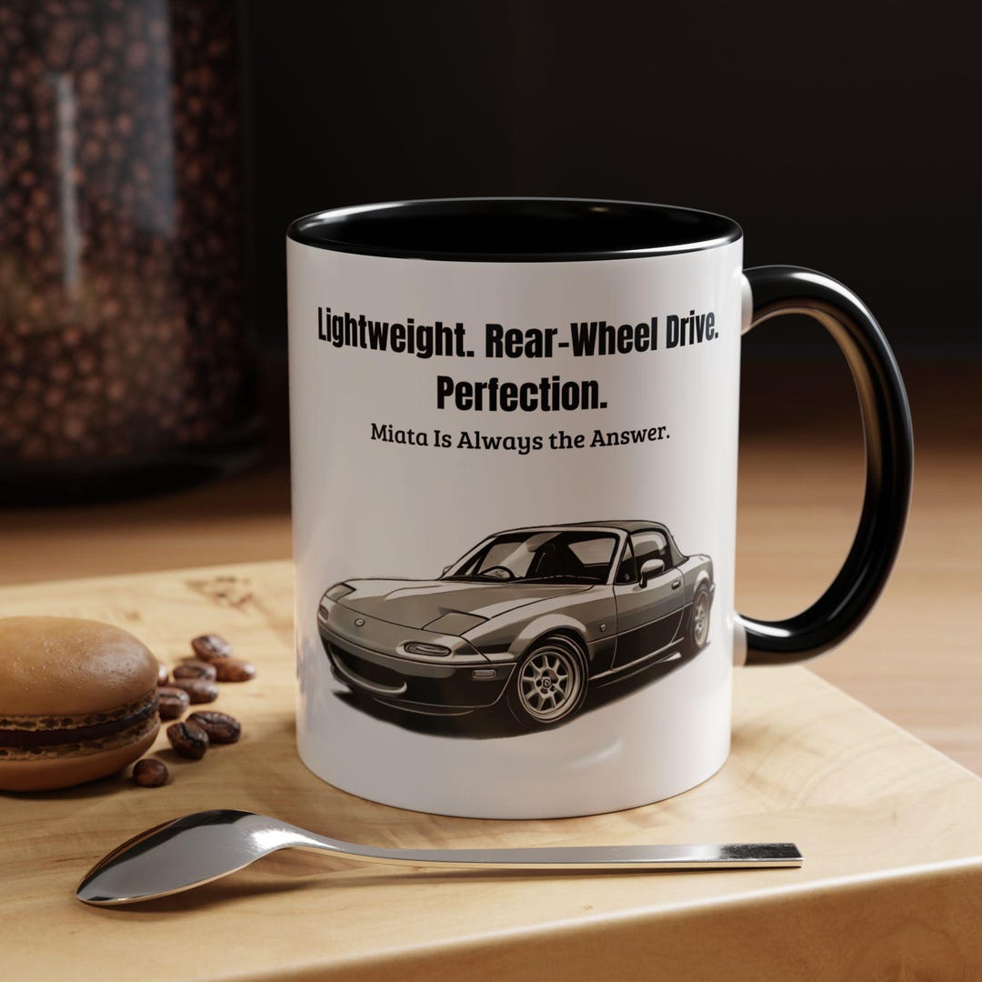 Mug, Classy Mazda MX-5 (miata) Design, Automotive Mug, Car Enthusiast ...