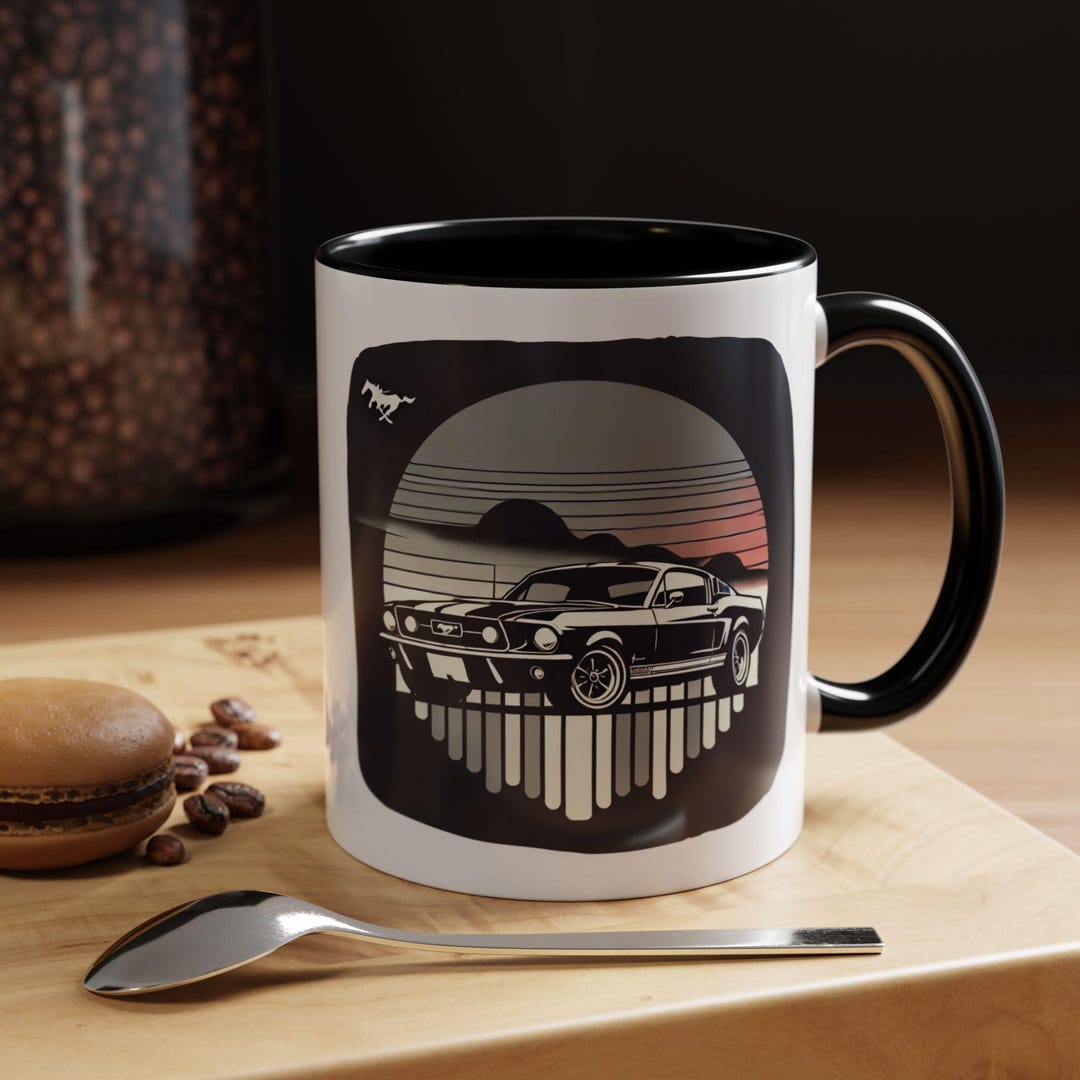 Mustang Coffee Mug, Muscle Car Mug, Classic Car Mug, Morning Coffee Cup ...