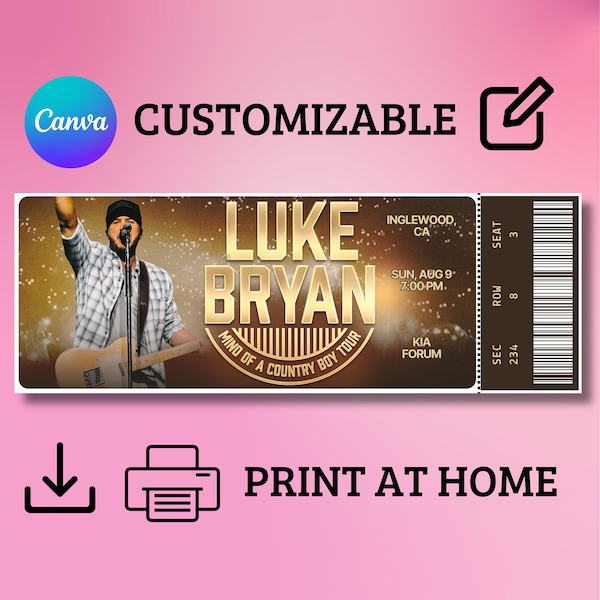 Luke Bryan - Etsy