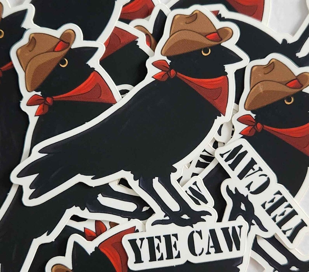 Yee-caw || Cowboy Crow - Etsy