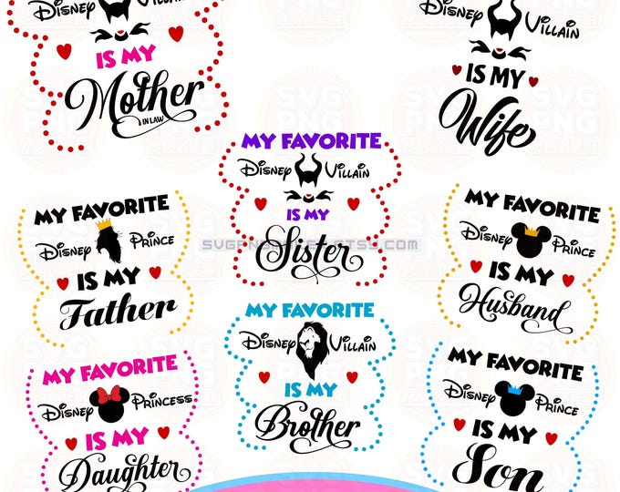 My Favorite Family Members Png Svg Bundle,family Group Svg,family Trip ...