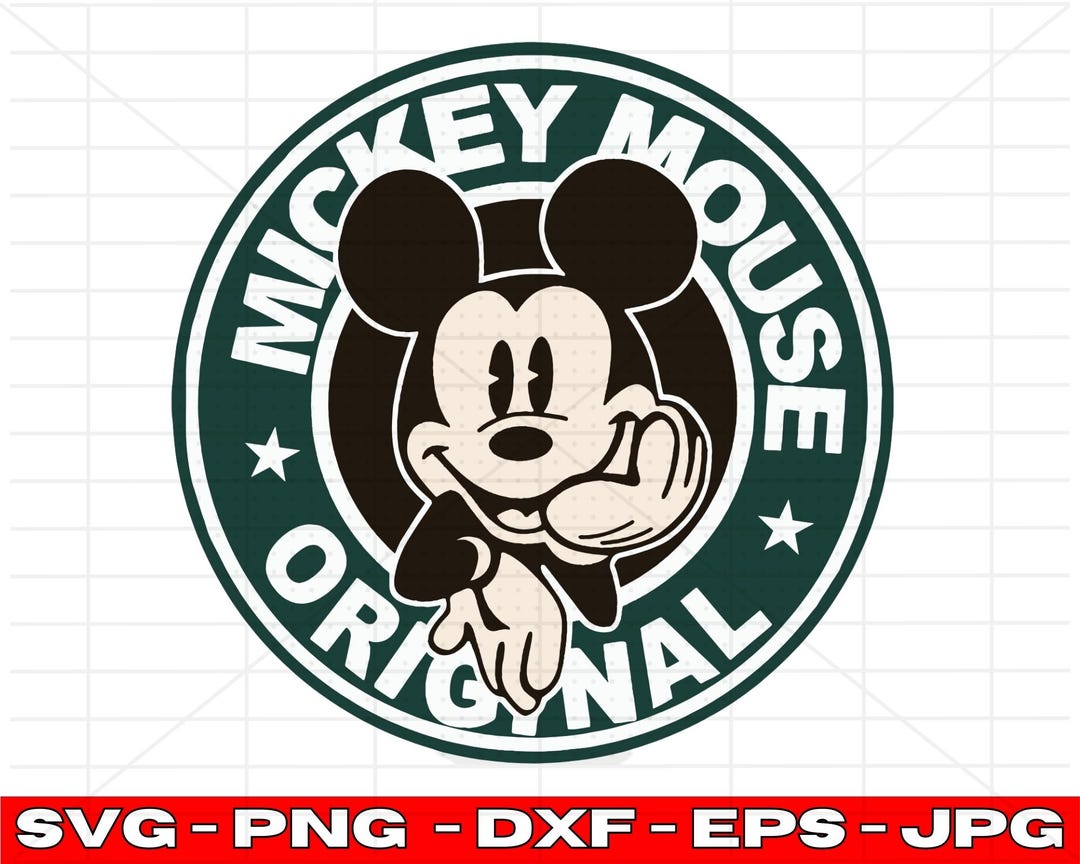 Mickey Mouse Coffee Shop Logo SVG PNG Bundle,mickey Mouse Coffee ...