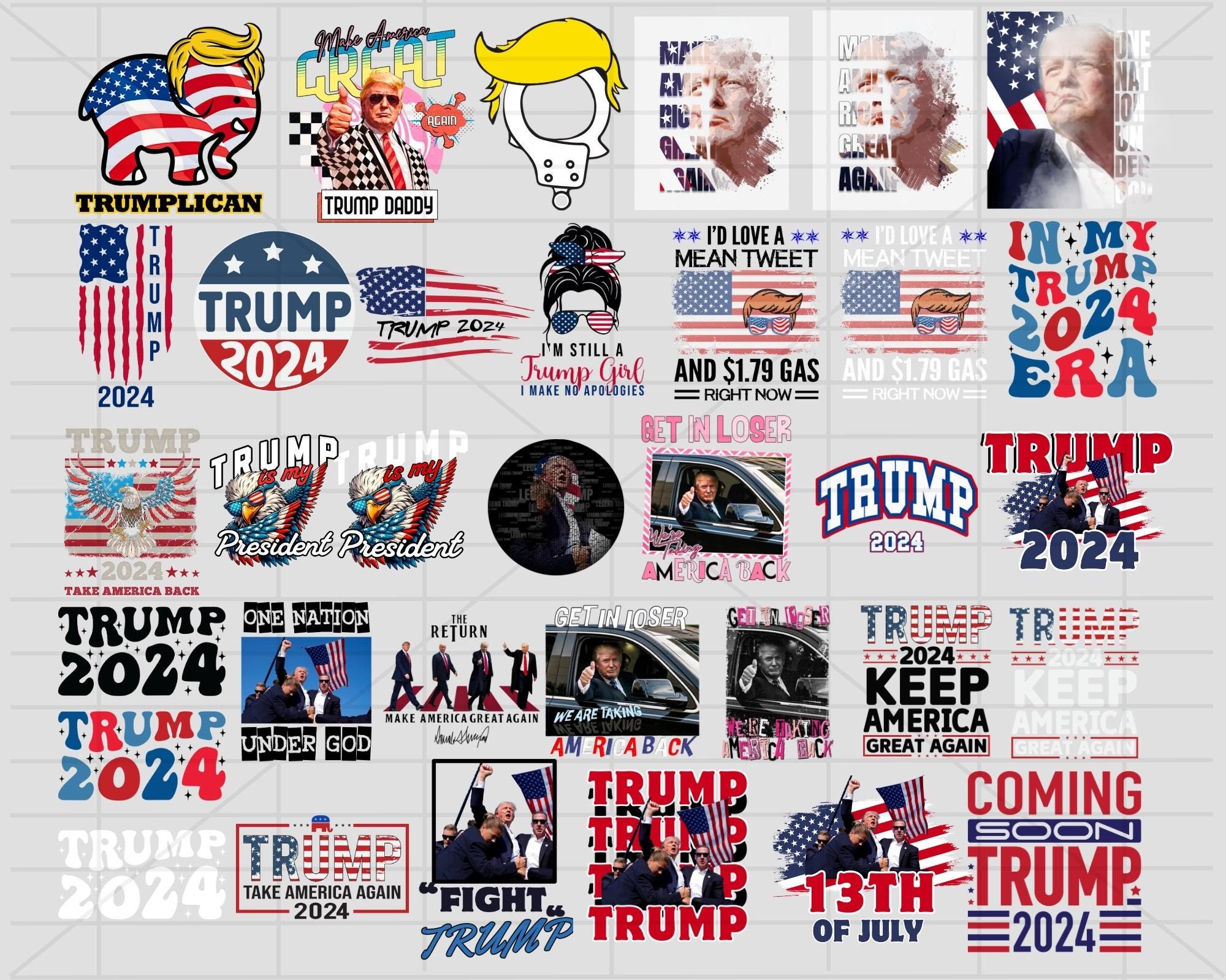 Donald Trump PNG Bundle,in My Trump 2024 Era Png,trump Shirt Design ...