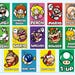 Super Mario Characters Poster PNG Bundle,super Mario Birthday Party ...