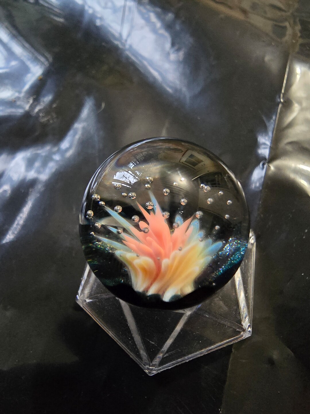 Bubble/flower Implosion Marble - Etsy