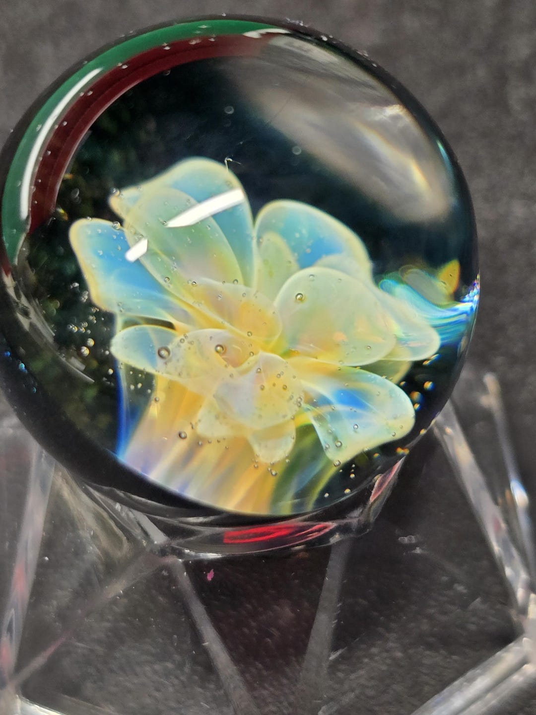 Space Flower Implosion Marble - Etsy