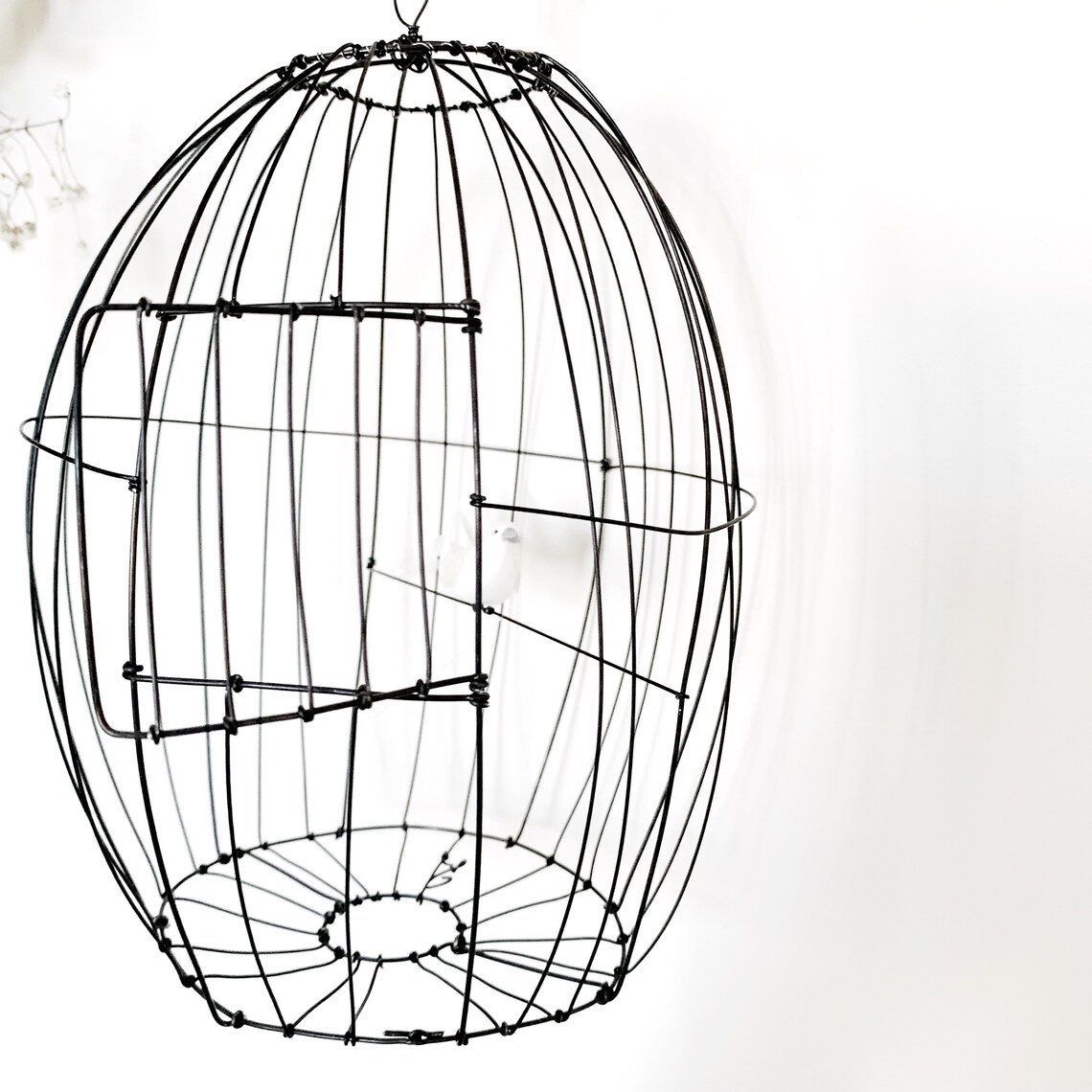 Wire Bird Cage Wire Cage Unique Piece Handmade in France - Etsy