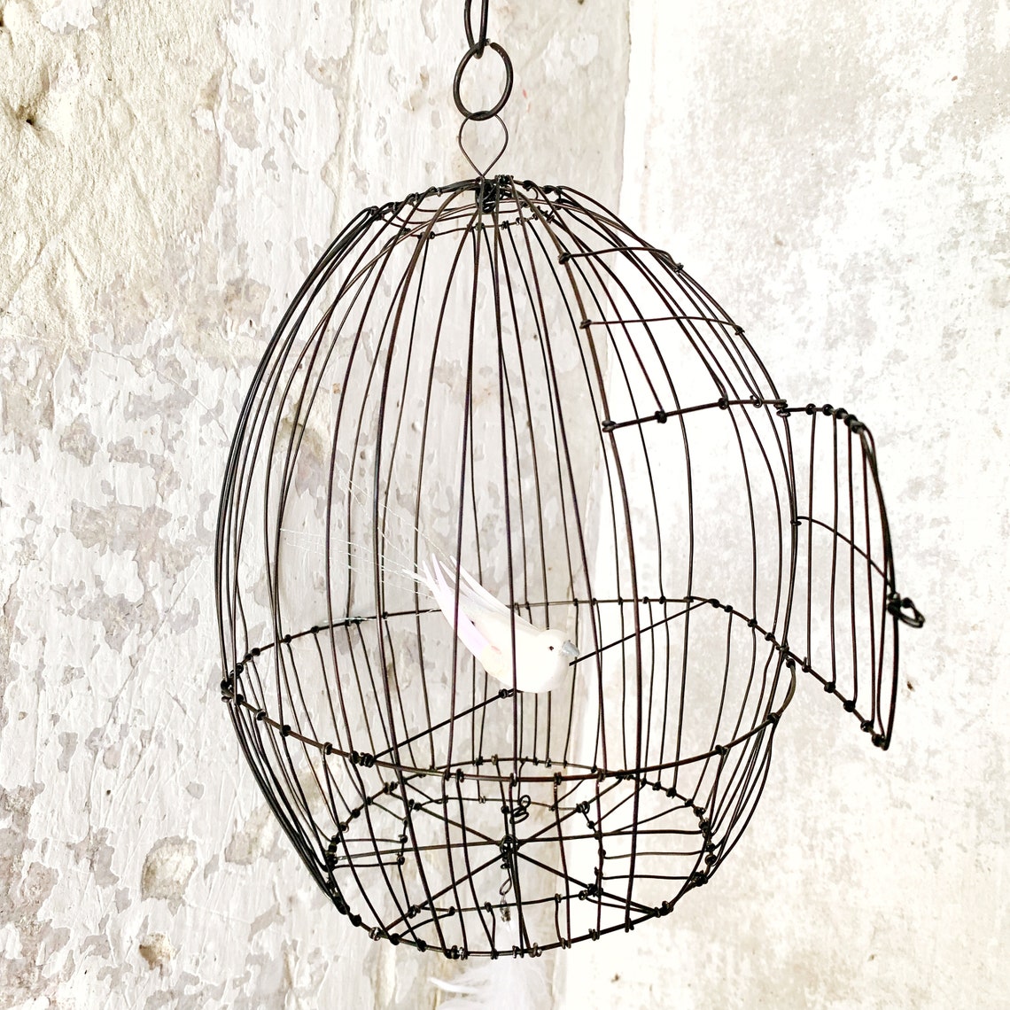 Wire bird cage Wire cage unique piece handmade in france | Etsy