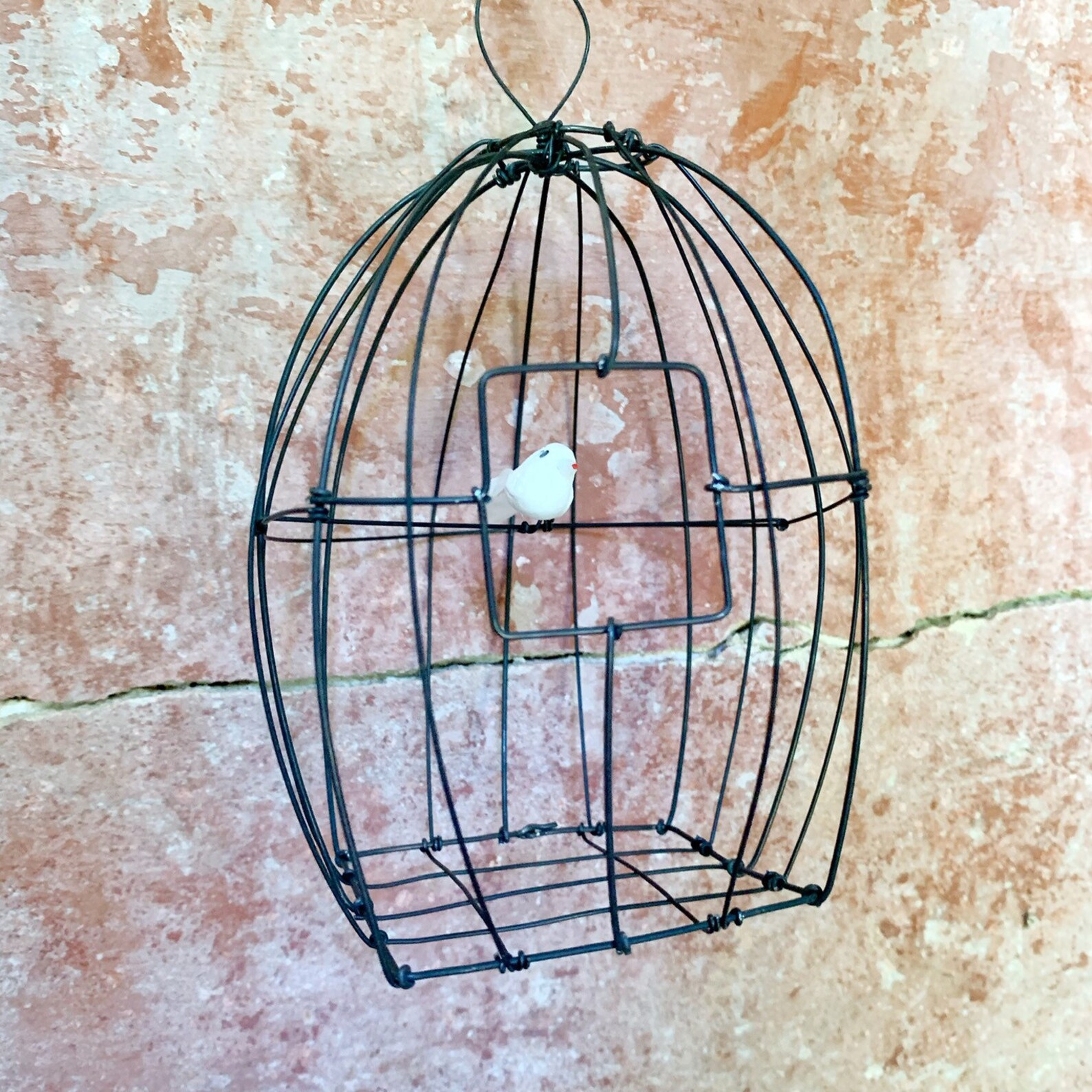 Wire Bird Cage Wire Cage Unique Piece Handmade in France | Etsy