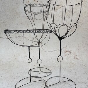 Wire Candle Holder, Handmade in France, Vintage Model of Candle Holder ...