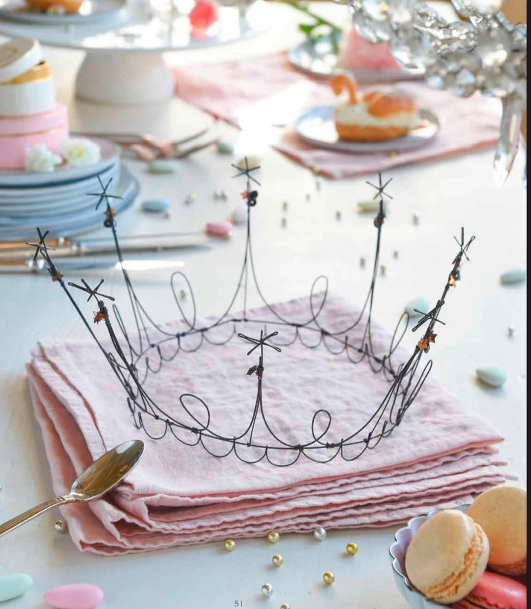 Wire Crown. Epiphany Crown, Wedding Decor, Table Deco, Handmade in ...