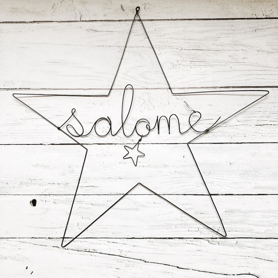 Wire Star With a Name - Etsy