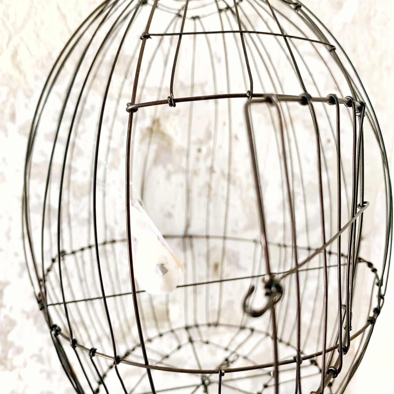 Wire Bird Cage Wire Cage Unique Piece Handmade in France - Etsy