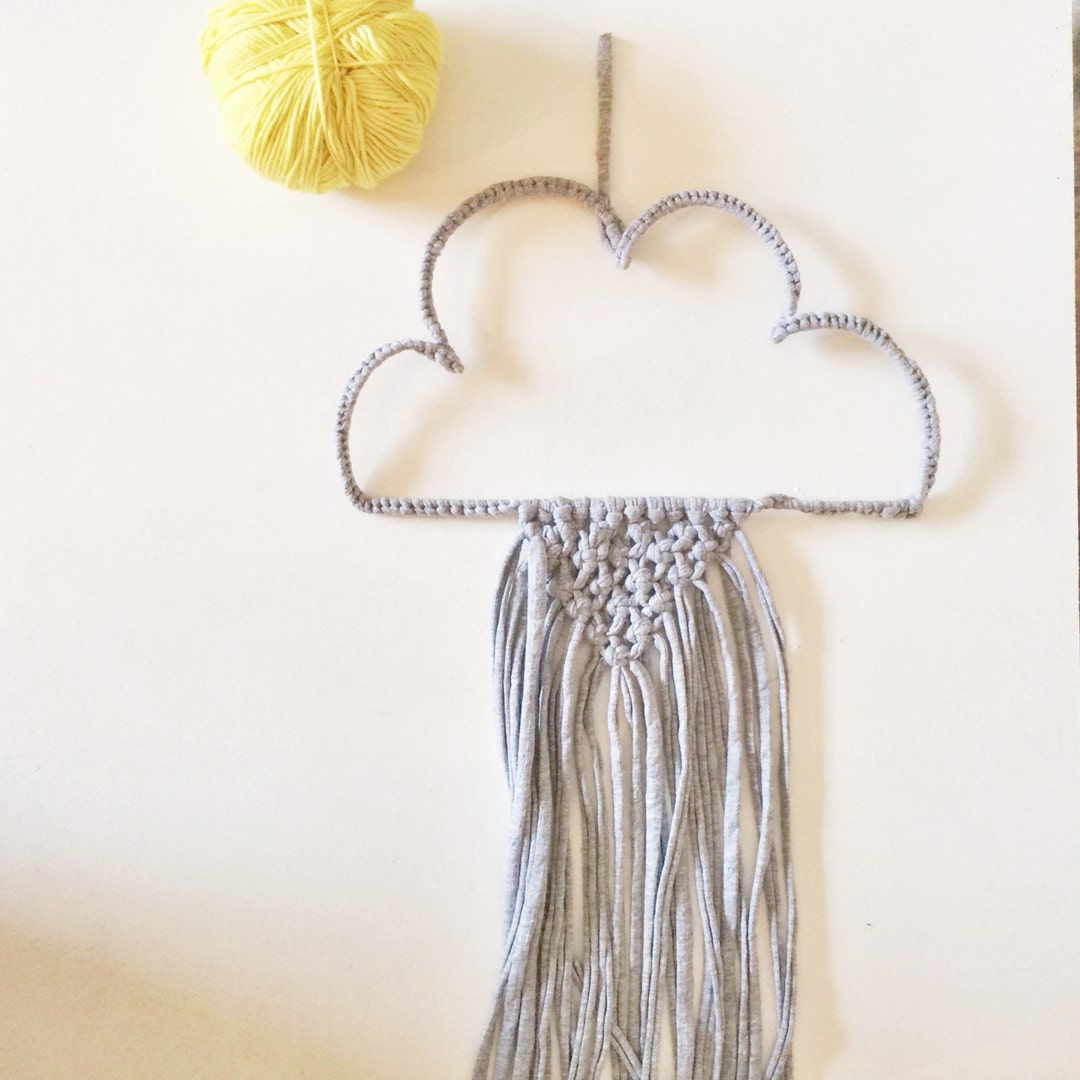 Wall Hanging Cloud in Macrame - Etsy