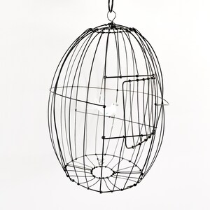 Wire Bird Cage, Wire Cage, Unique Piece , Handmade in France, Wire ...