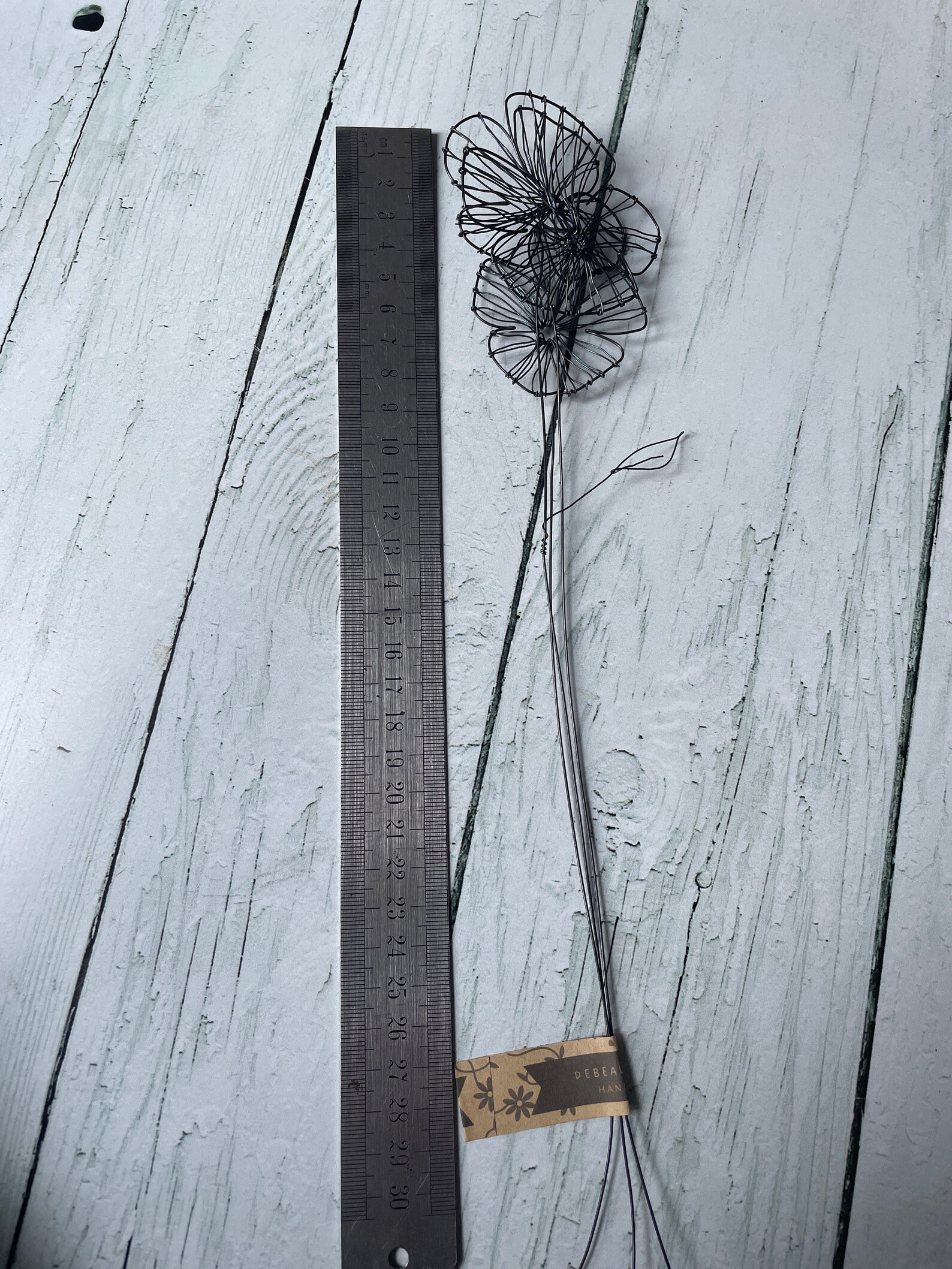 Handmade 3D Wire Flowers, Single Flower, 5 Different Stems to Choose ...