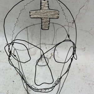 Annealed Iron Wire Skull, Unique Piece - Etsy
