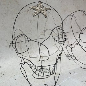 Annealed Iron Wire Skull, Unique Piece - Etsy