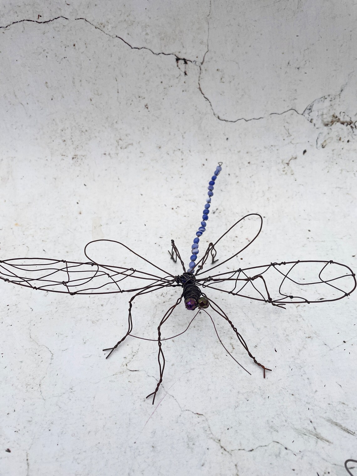 Wire Dragonfly Wire Insect. Animal Sculpture Annealed Wire - Etsy