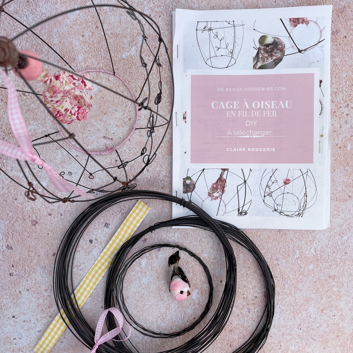 Craft Kit Wire Cage, MATERIAL + BOOKLET, Craft Set , DIY Wire, Wire Kit ...