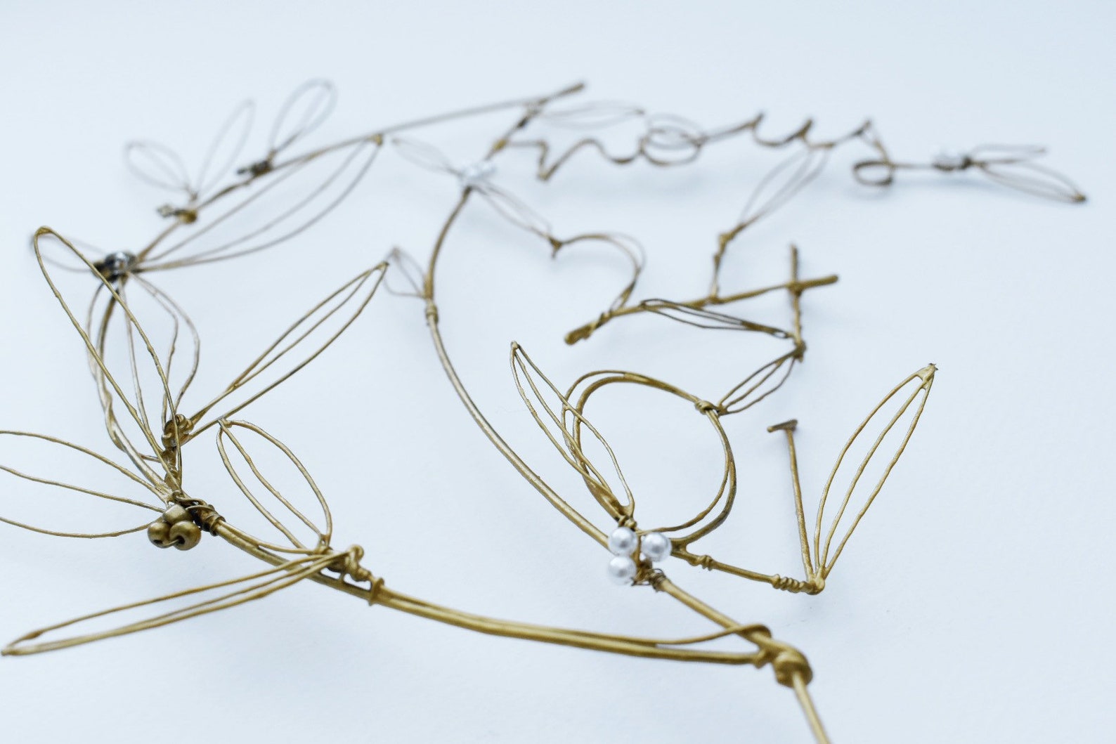 Wire Cake Topper Custom Wire Cake Topper Gold Cake Topper | Etsy