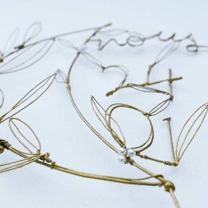 Wire Cake Topper , Custom Wire Cake Topper, Gold Cake Topper for ...