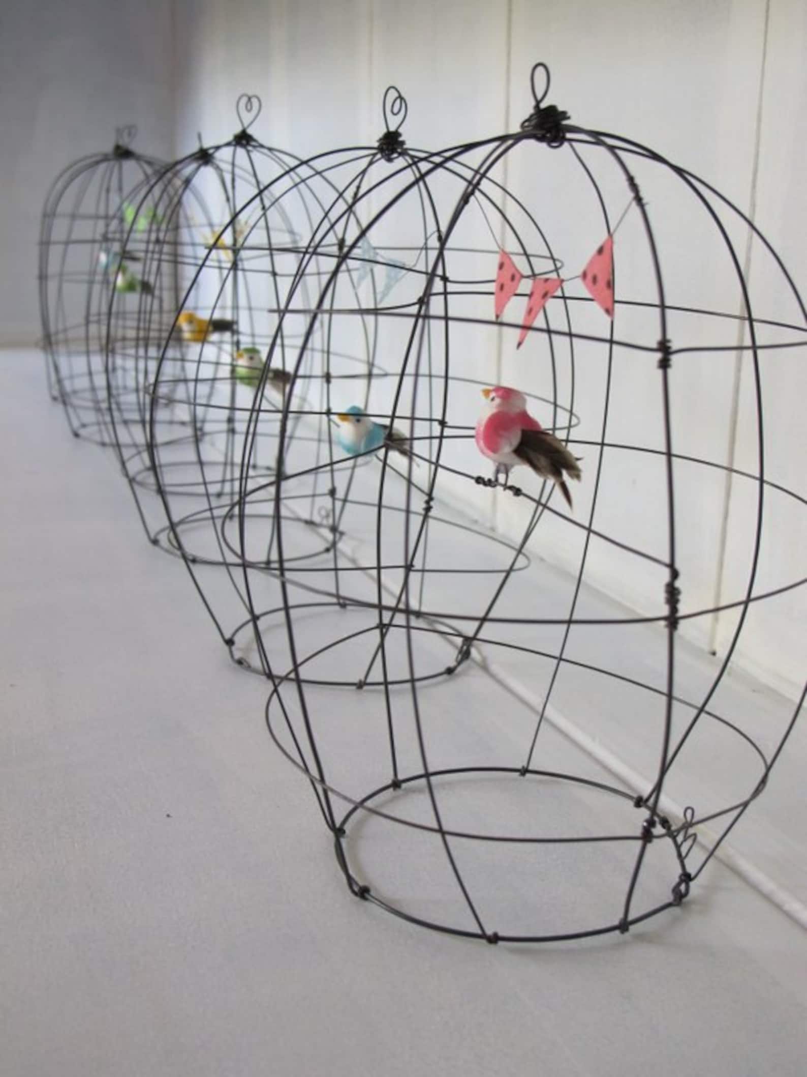 Little Wire Bird Cage Choose Your Color : Yellow Green - Etsy