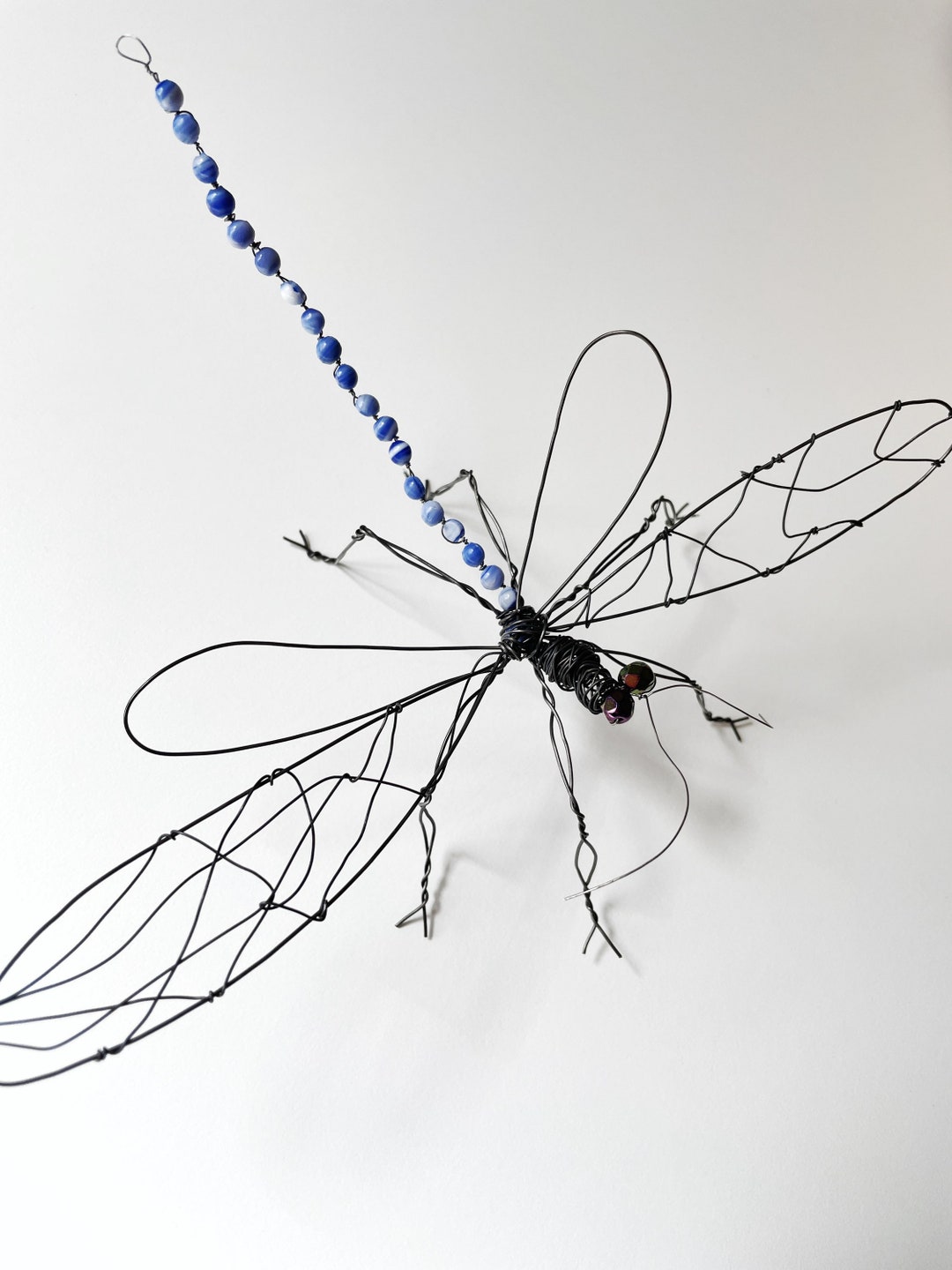 Wire Dragonfly, Wire Insect. Animal Sculpture, Annealed Wire Sculpture ...