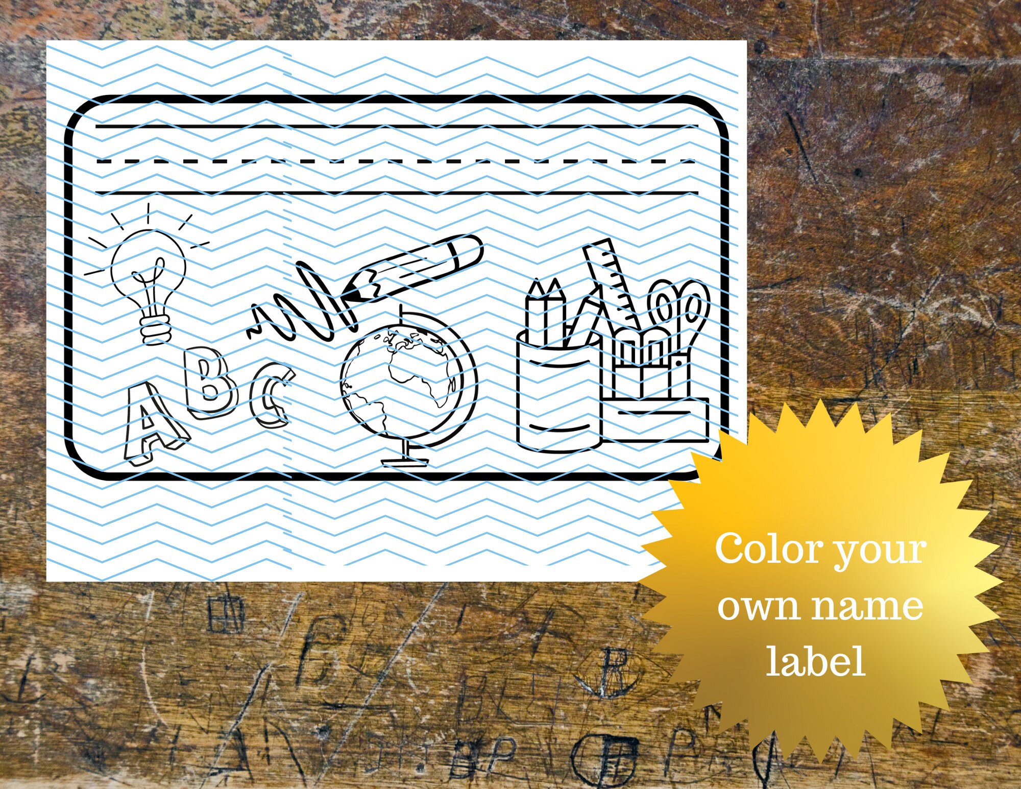Printable Name Label - Etsy