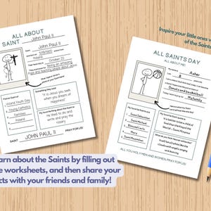 All Saints Day Worksheet for Kids, All Saints Day Game Activity, Kids ...