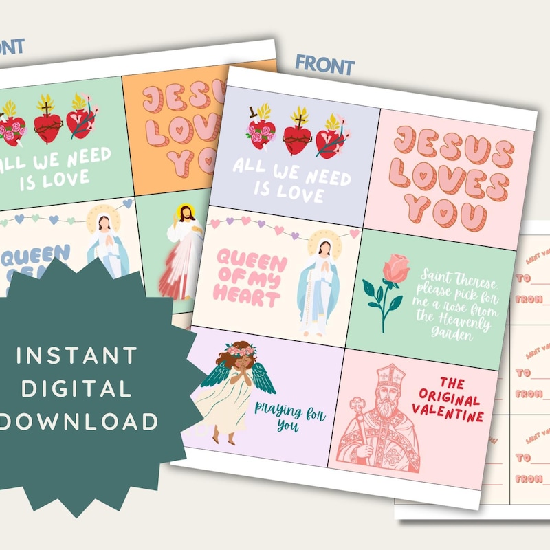 Catholic Valentines Day Cards - Etsy